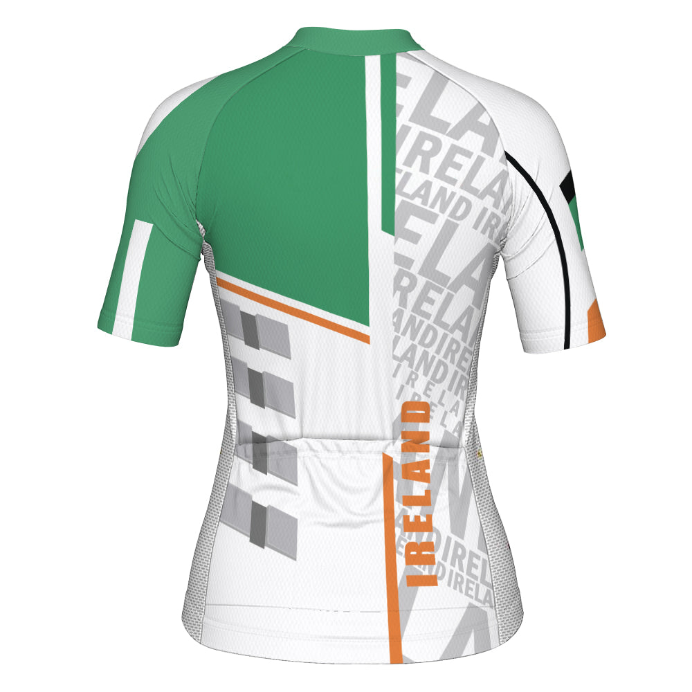 Customized Ireland Short Sleeve Cycling Jersey for Women – OS Cycling Store