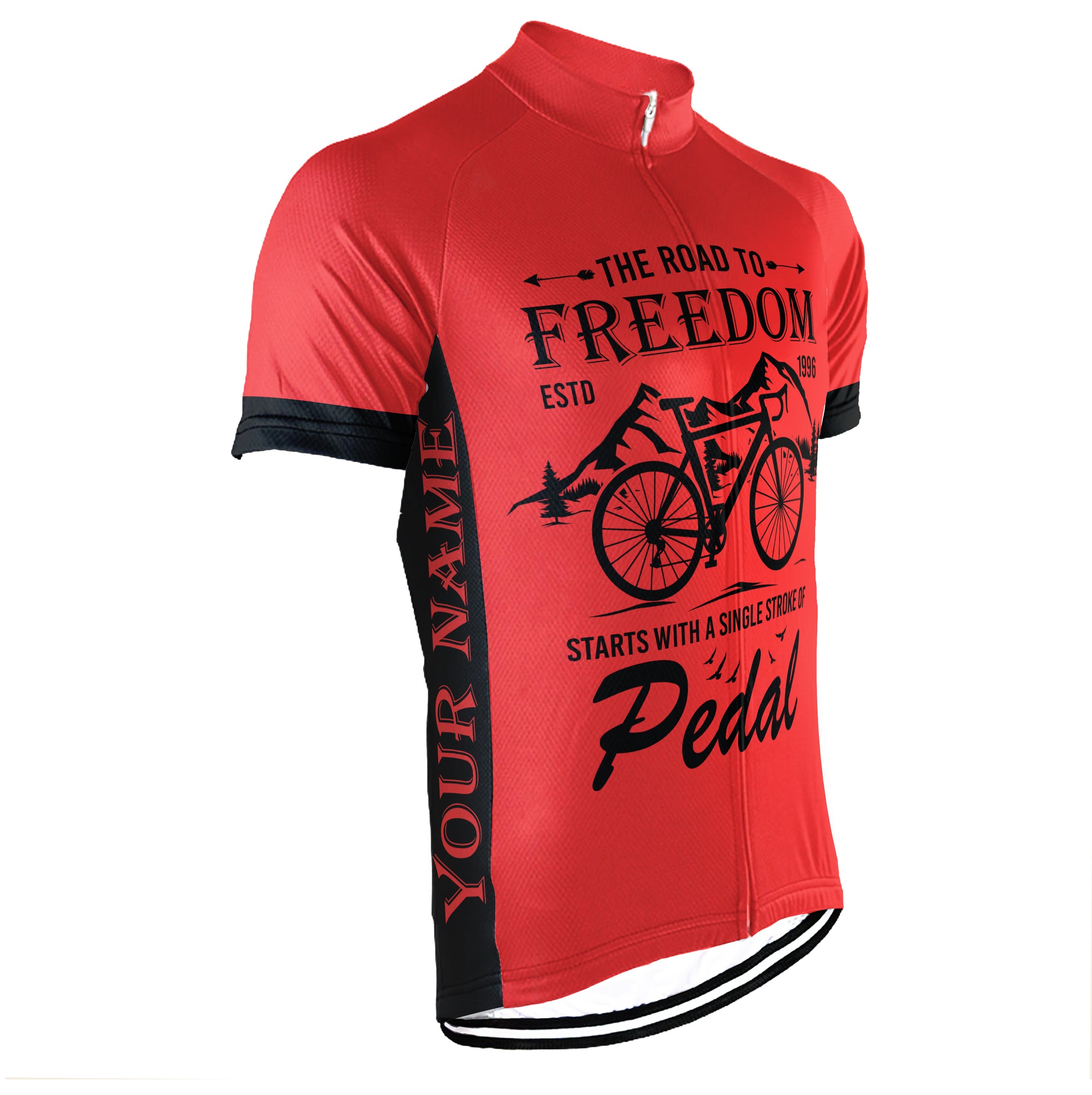 Customized Freedom Short Sleeve Cycling Jersey for Men – OS Cycling Store