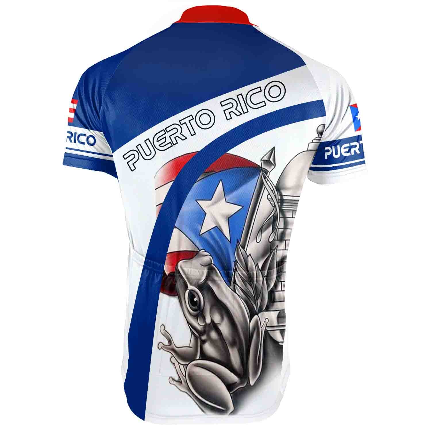 Personalized Name PUERTO RICO Collection 2 Short Sleeve Cycling Jersey ...