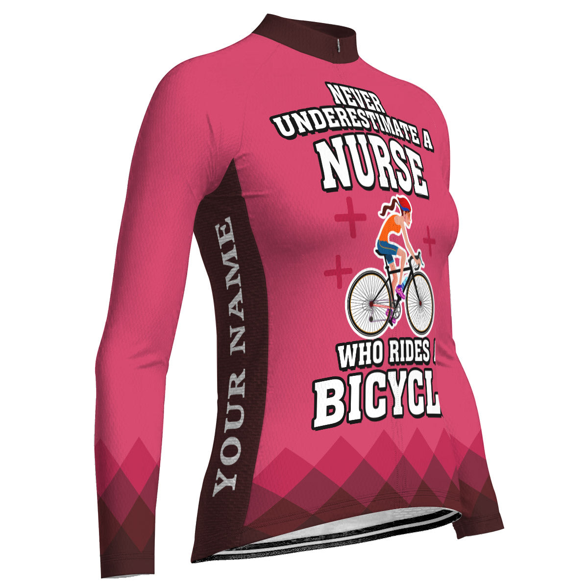 Customized Nurse Long Sleeve Cycling Jersey for Women – OS Cycling Store