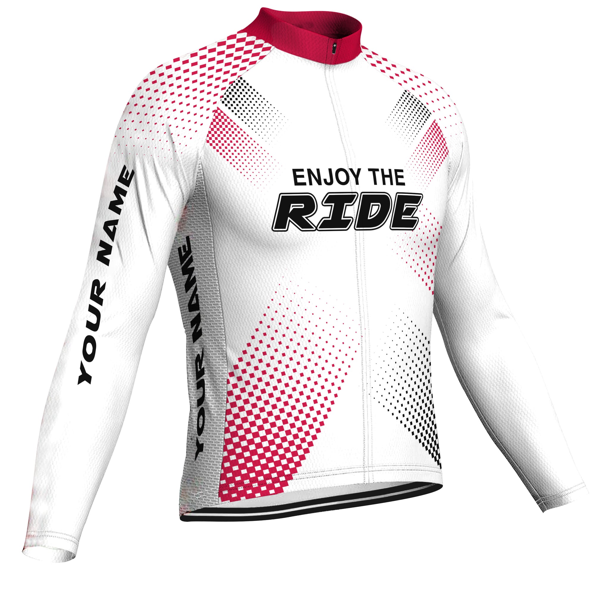 Customized Enjoy The Ride Long Sleeve Cycling Jersey for Men – OS ...