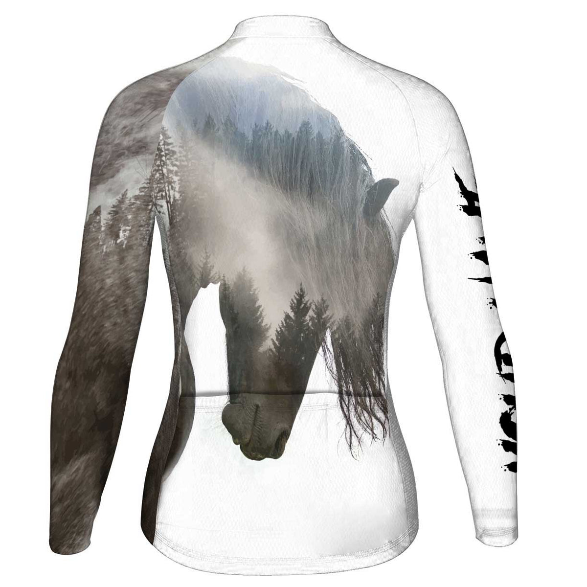 Customized Horse Winter Thermal Fleece Long Sleeve For Women – OS ...