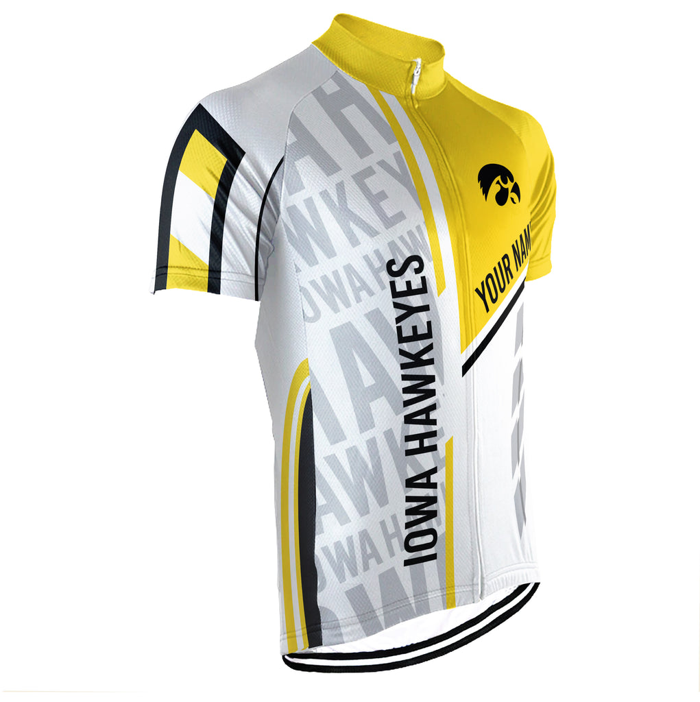 Customized Iowa Hawkeyes Short Sleeve Cycling Jersey for Men – OS Cycling Store