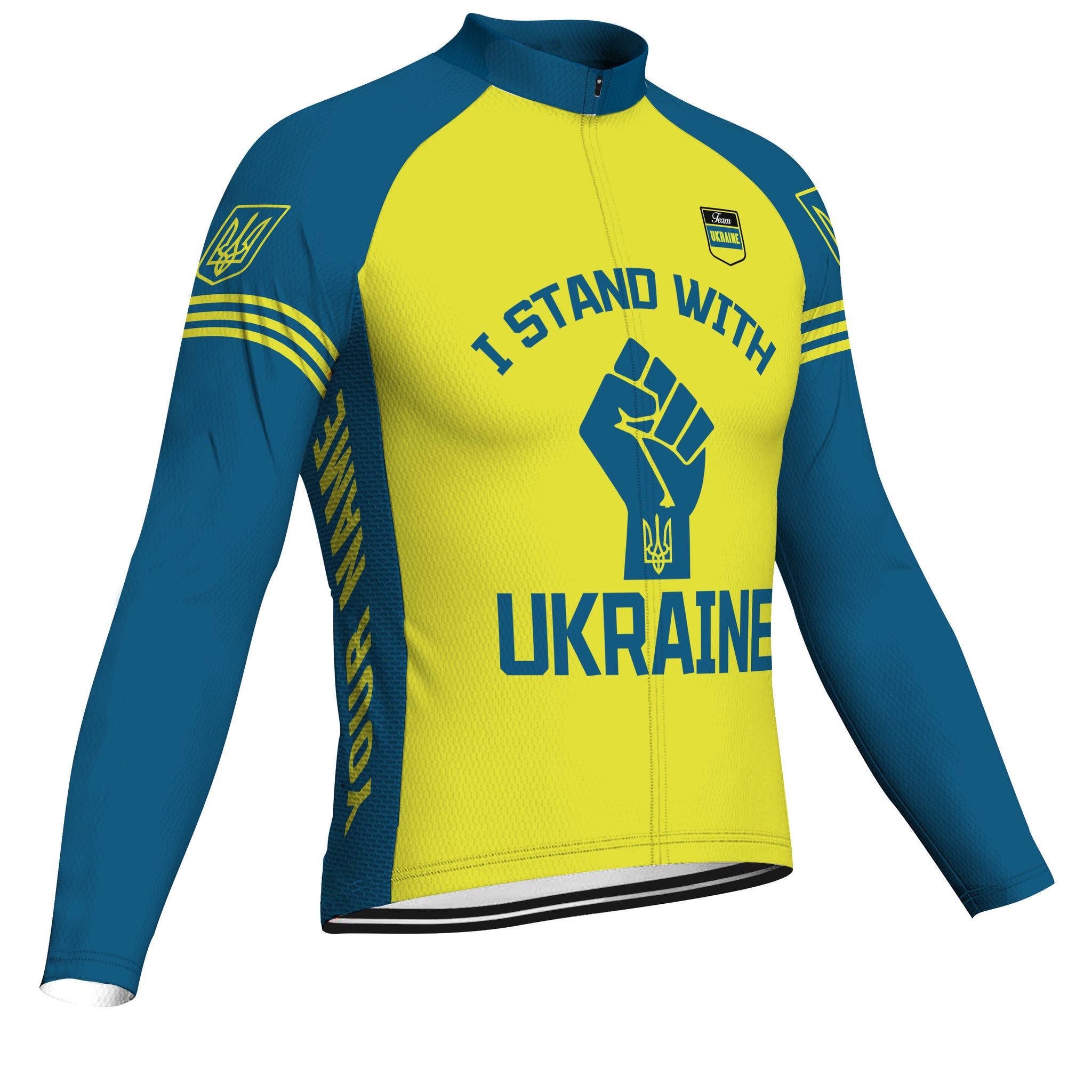 Customized Ukraine Long Sleeve Cycling Jersey for Men – OS Cycling Store