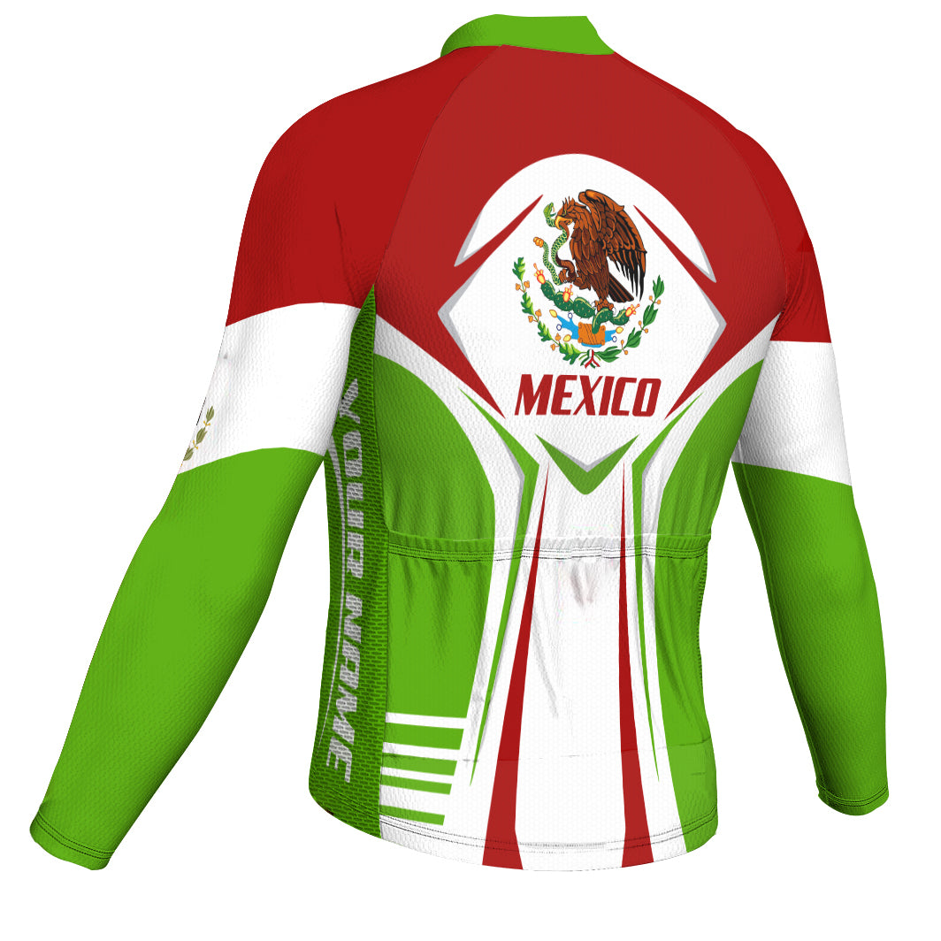 Customized Mexico Long Sleeve Cycling Jersey For Men – OS Cycling Store