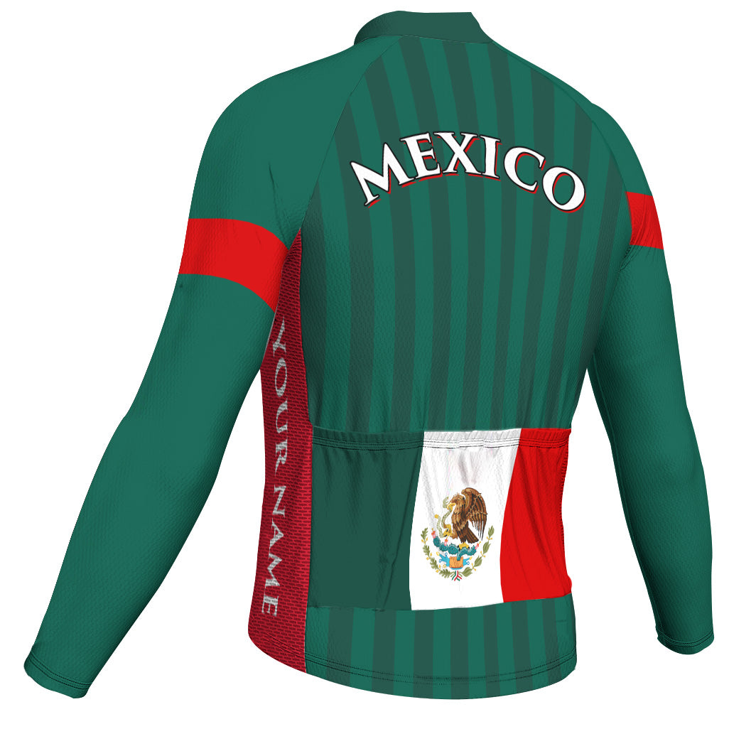 Customized Mexico Long Sleeve Cycling Jersey For Men – OS Cycling Store