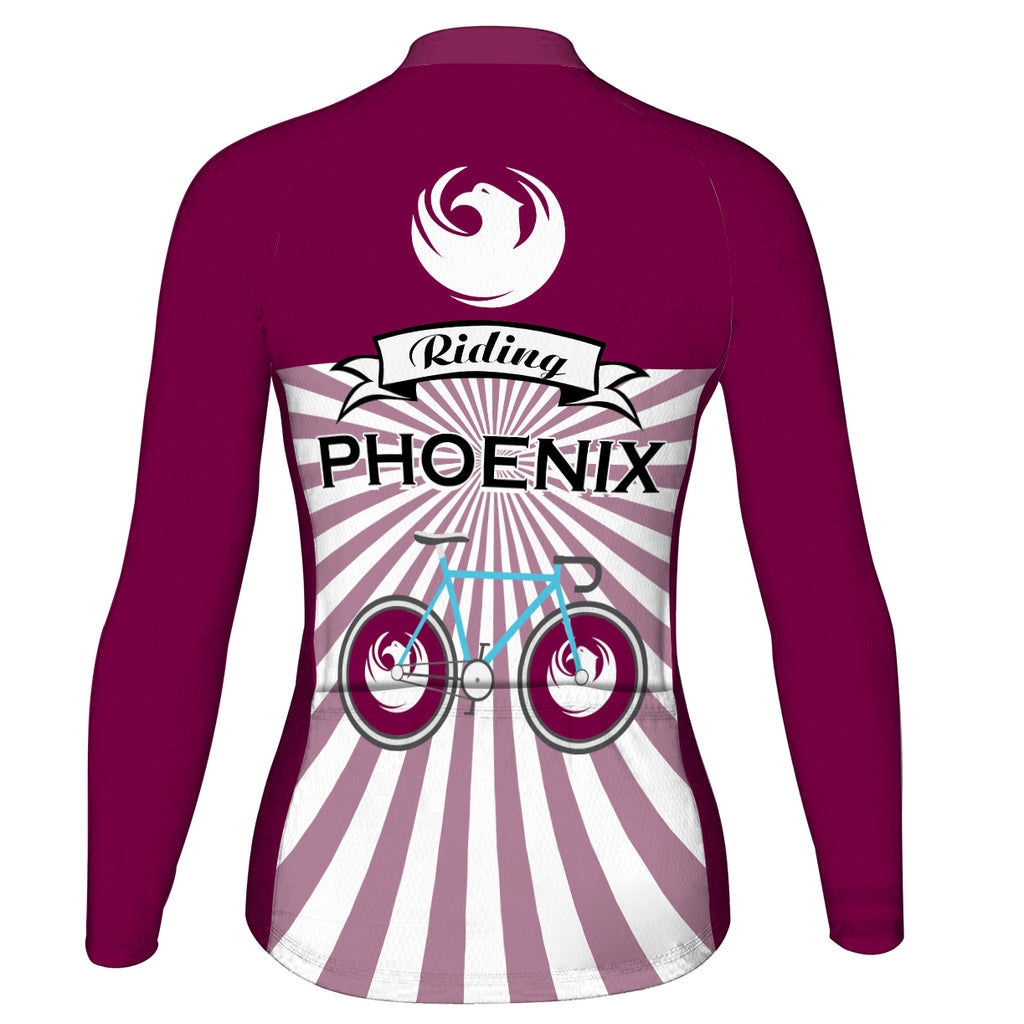 Customized Phoenix Long Sleeve Cycling Jersey for Women – OS Cycling Store