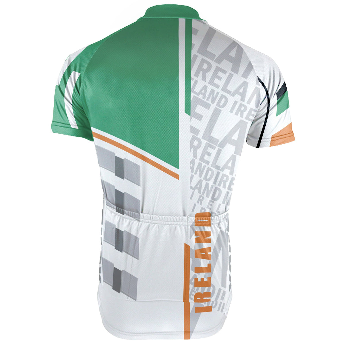 Customized Ireland Winter Thermal Fleece Short Sleeve Cycling Jersey f ...