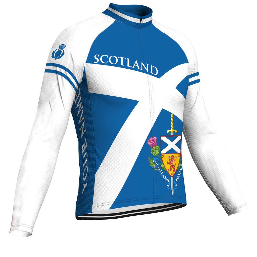Customized Scotland Long Sleeve Cycling Jersey for Men – OS Cycling Store