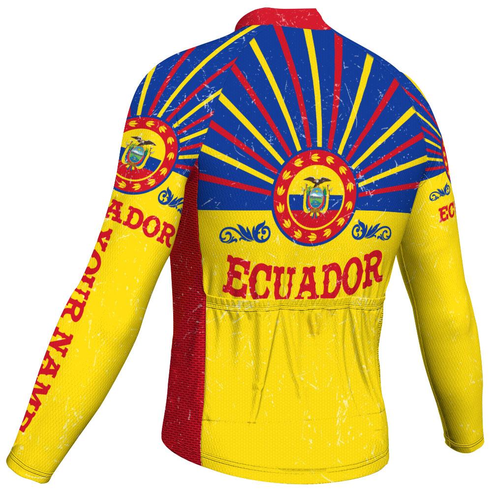 Customized Ecuador Long Sleeve Cycling Jersey for Men – OS Cycling Store