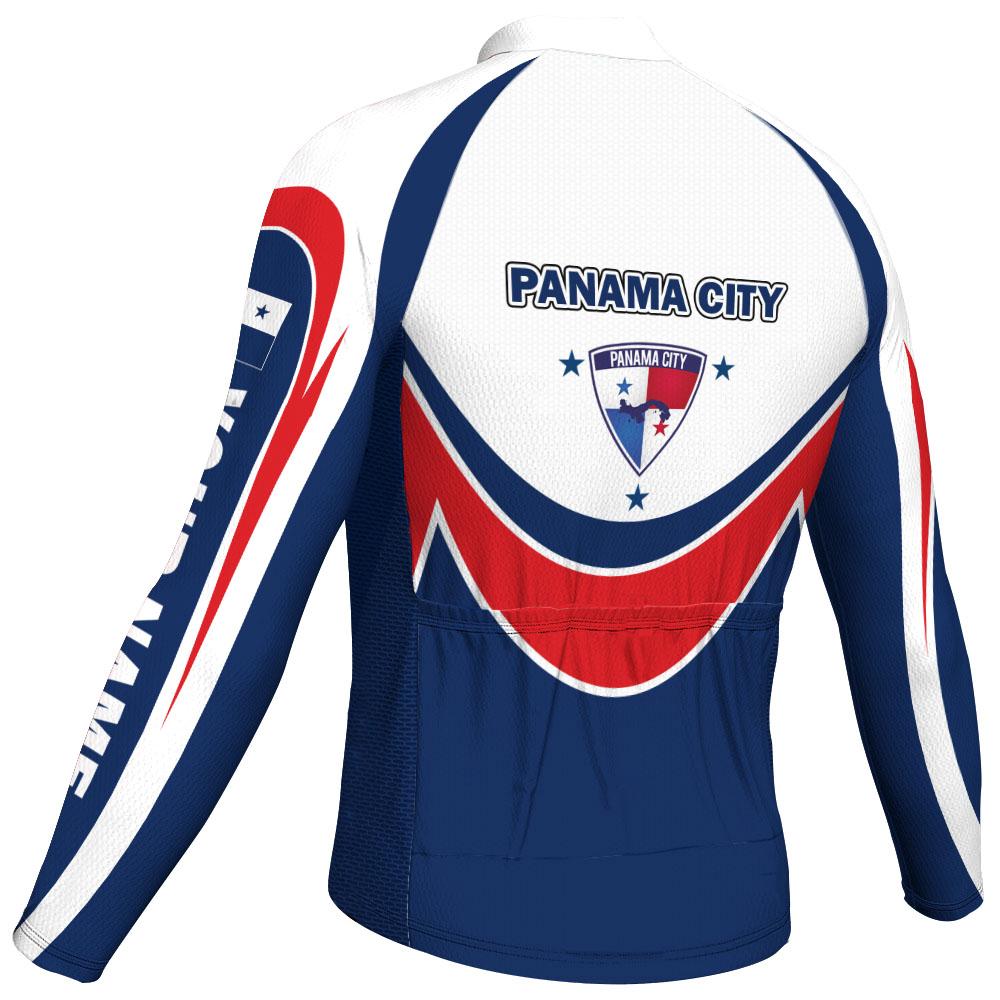 Customized Panama Winter Thermal Fleece Long Sleeve Cycling Jersey for ...