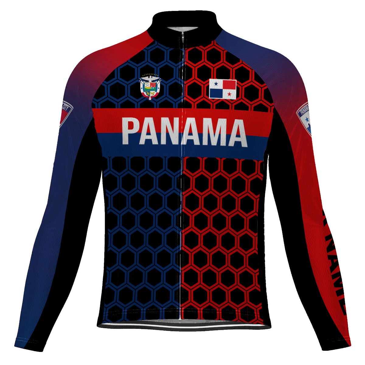 Customized Panama Winter Thermal Fleece Long Sleeve Cycling Jersey for ...