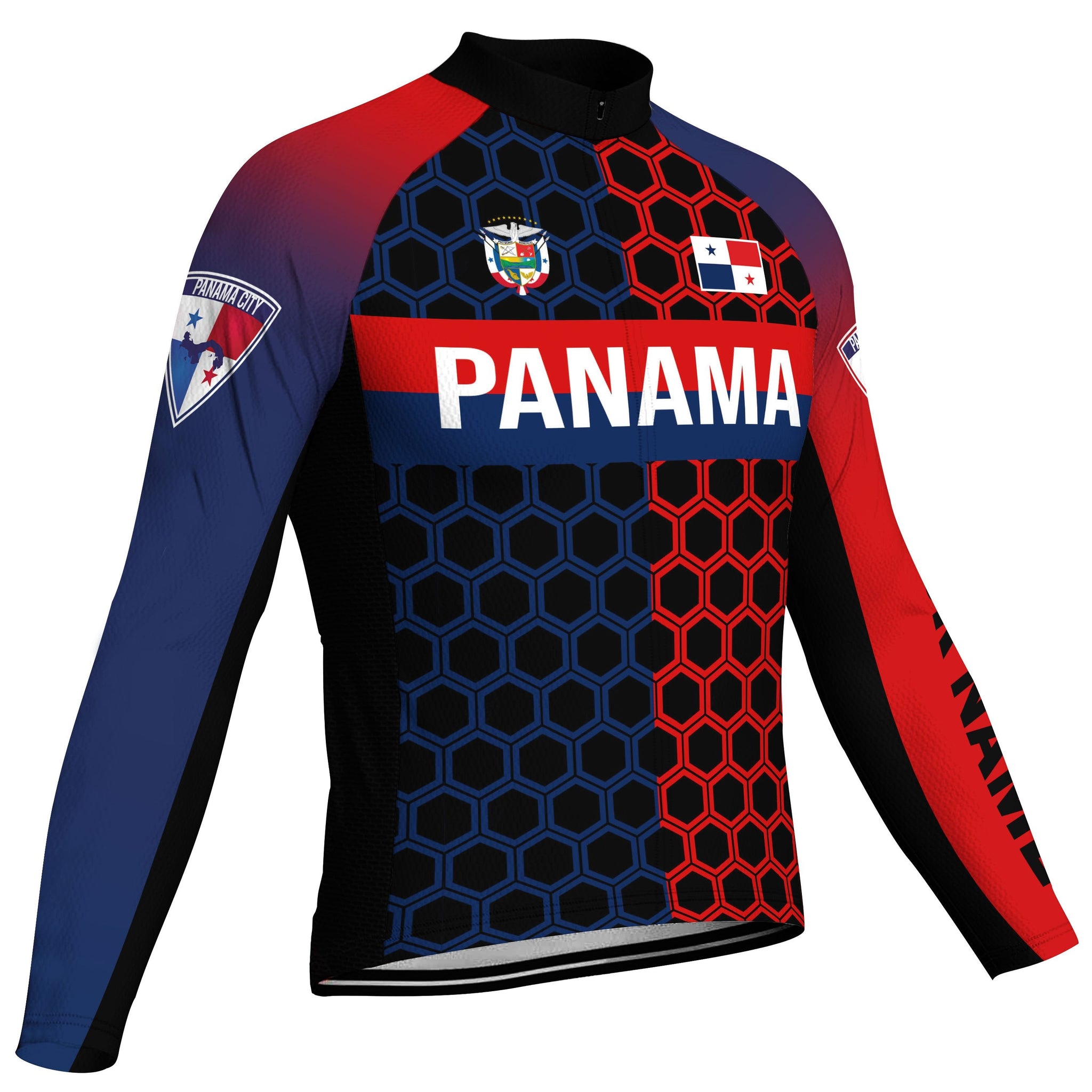 Customized Panama Winter Thermal Fleece Long Sleeve Cycling Jersey for ...