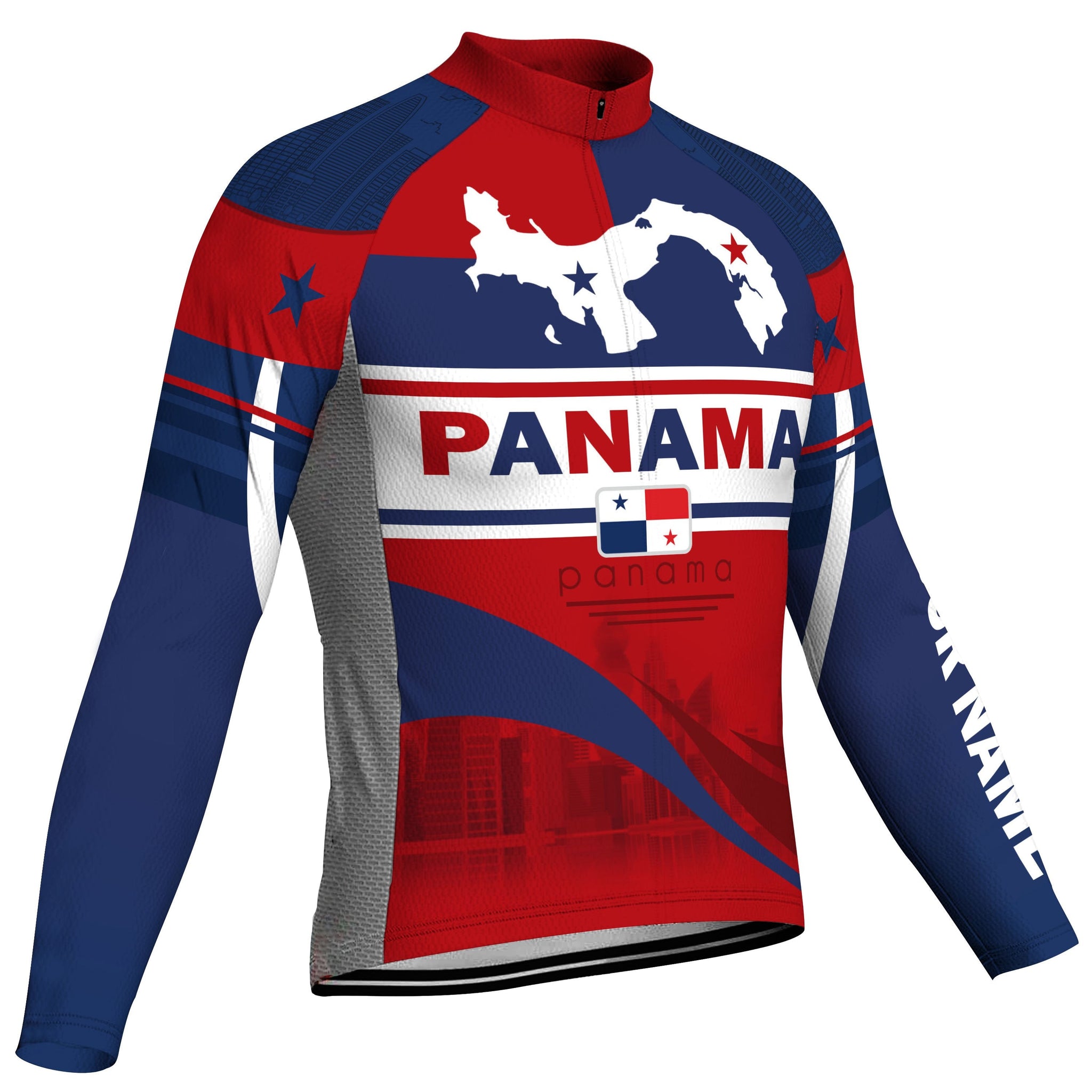 Customized Panama Winter Thermal Fleece Long Sleeve Cycling Jersey for ...