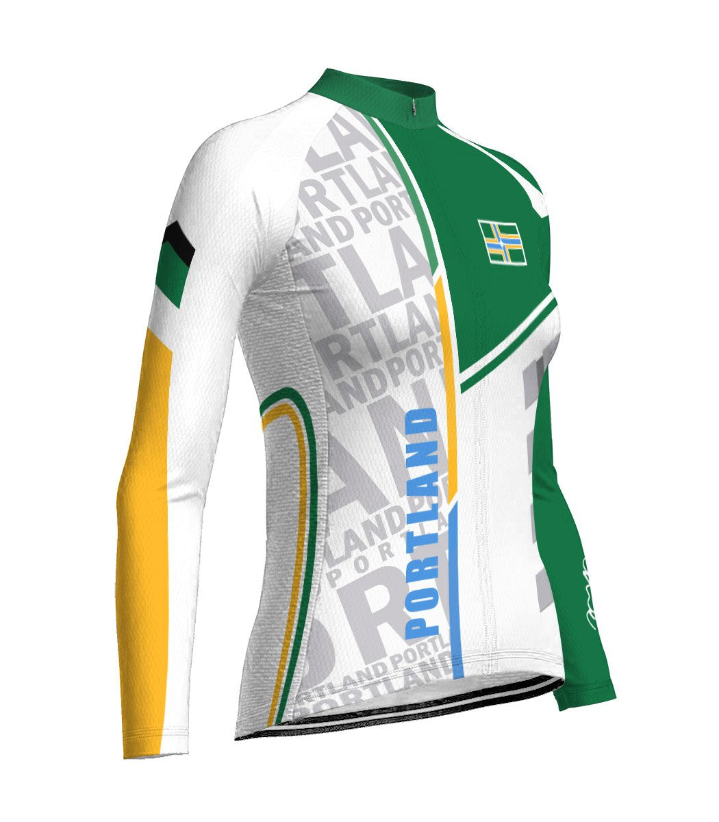 Customized Portland Long Sleeve Cycling Jersey For Women – OS Cycling Store