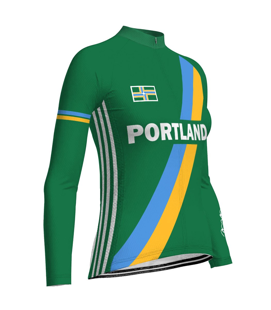 Customized Portland Long Sleeve Cycling Jersey For Women – OS Cycling Store